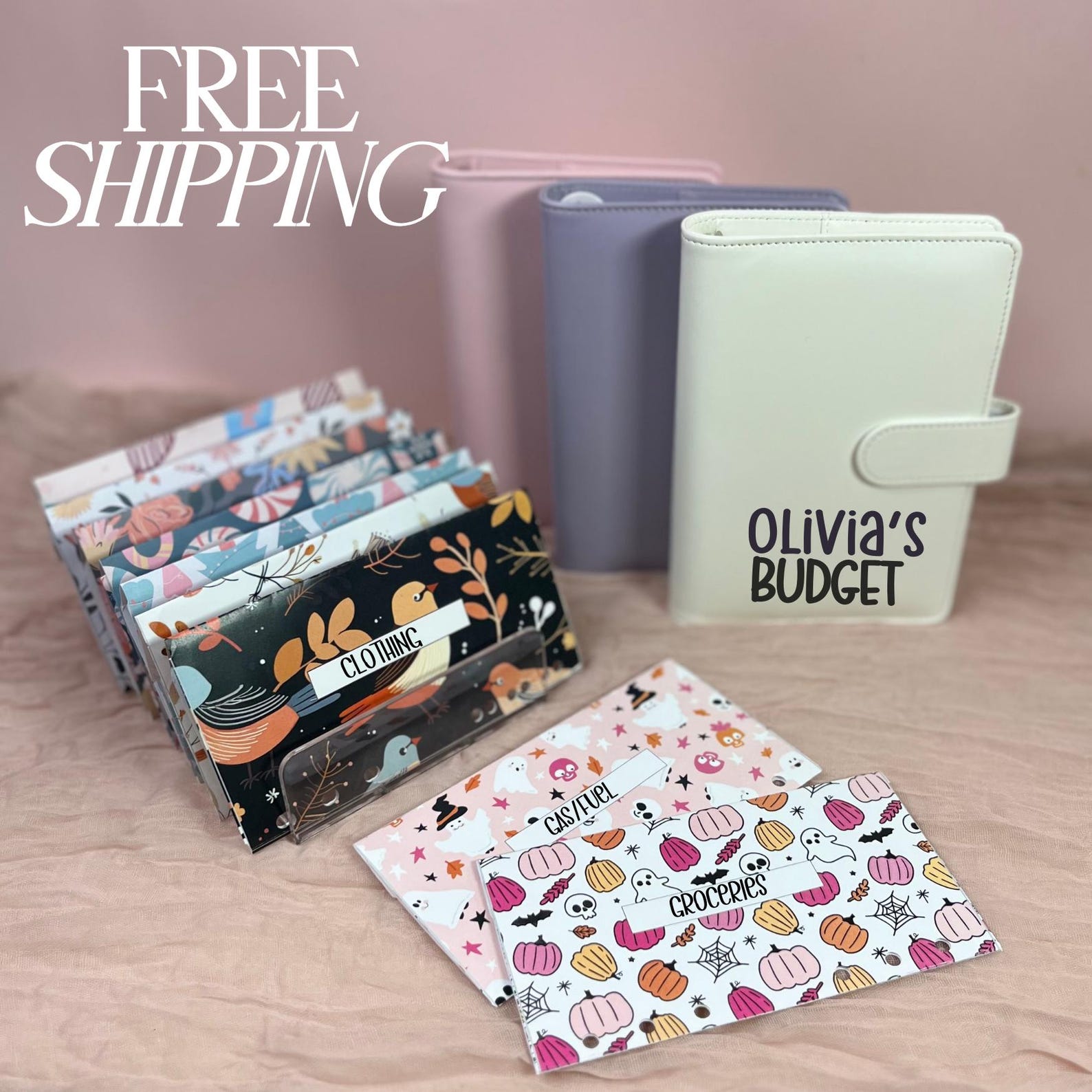 Personalized Money Organizer Budget System Cash Envelope Tracking Kit ...