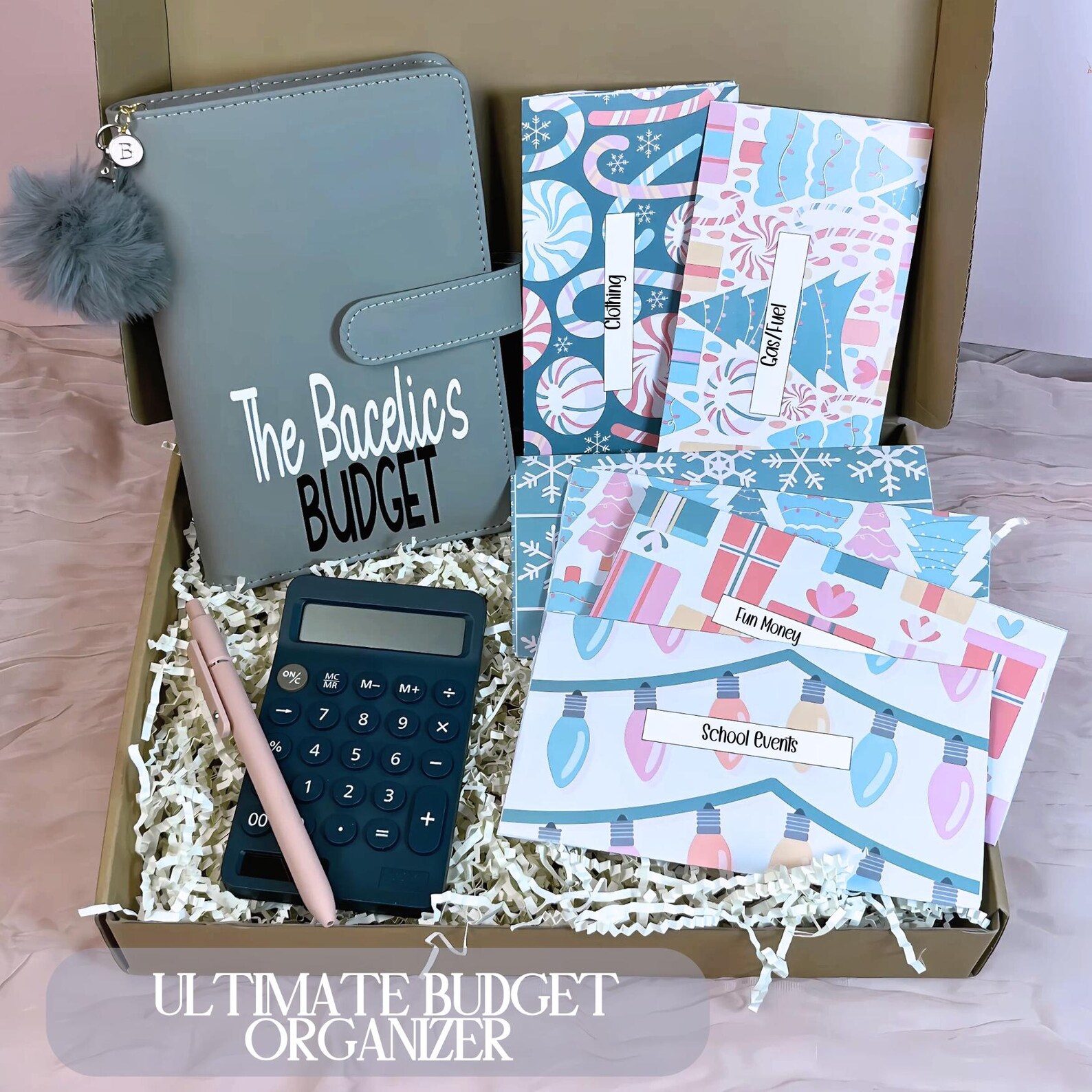 Personalized Money Organizer Budget System Cash Envelope Tracking Kit ...