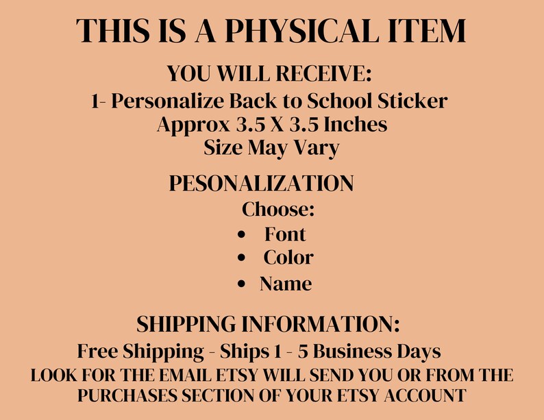 Personalized Back to School Stickers Custom Student Labels School Name ...