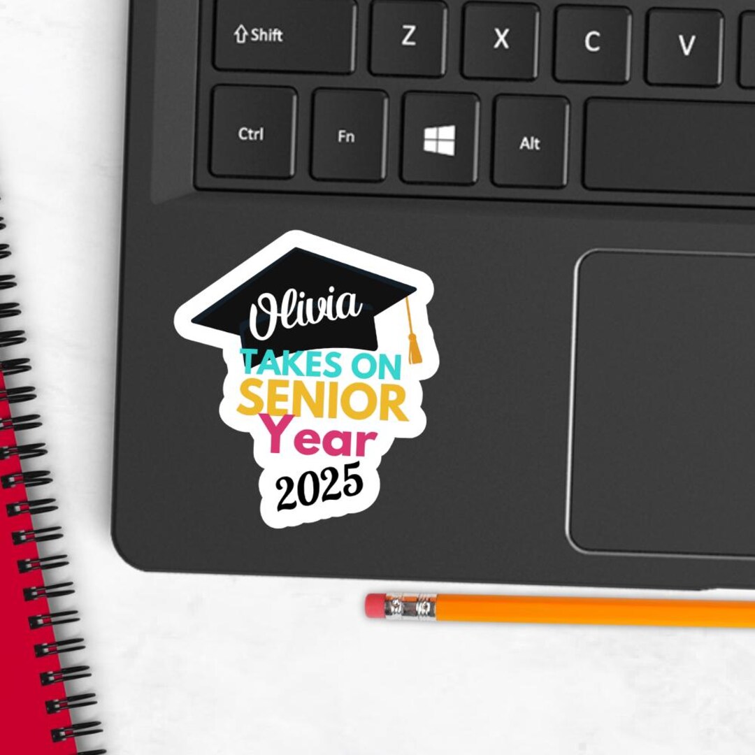 Personalized Graduation Name Sticker Class of 2025 Custom Decal ...