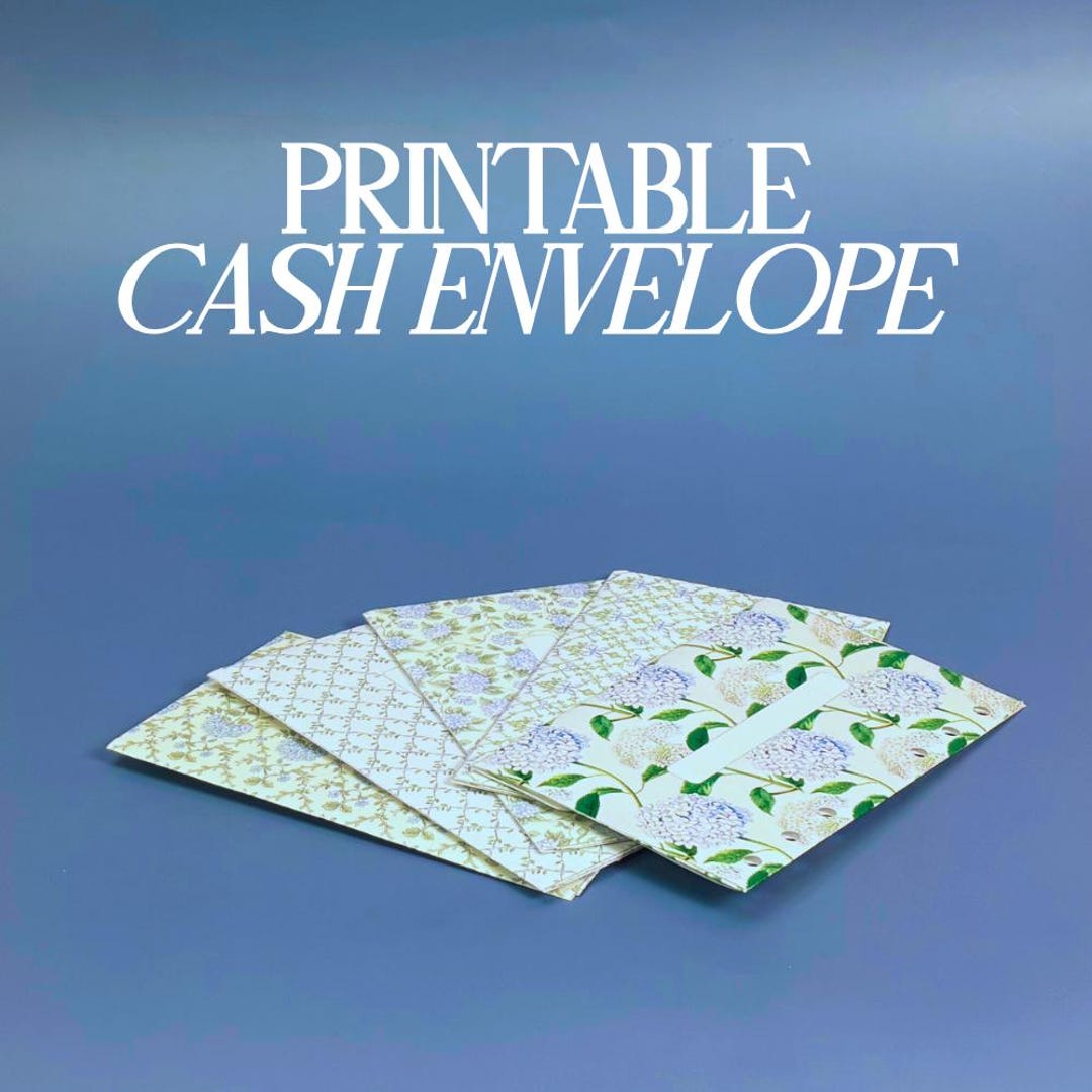 Printable Cash Envelope System Budget for Budgeting Stuffing Starter ...