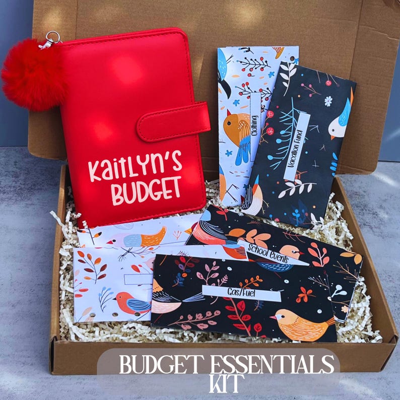 Personalized Money Organizer Budget System Cash Envelope Tracking Kit ...