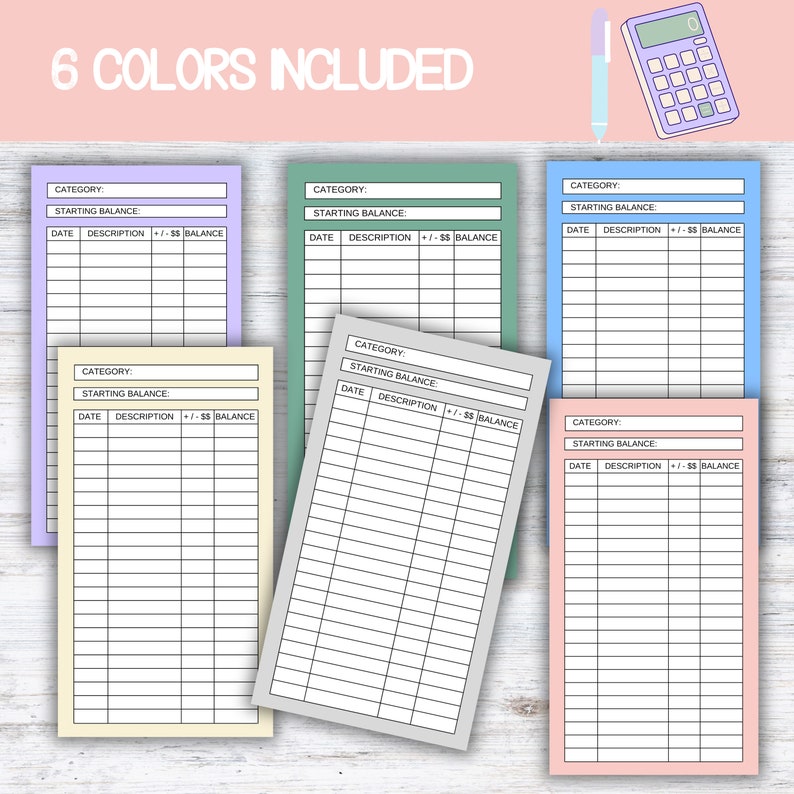 Cash Tracker Daily Expense Log Money Savings Planner Financial ...