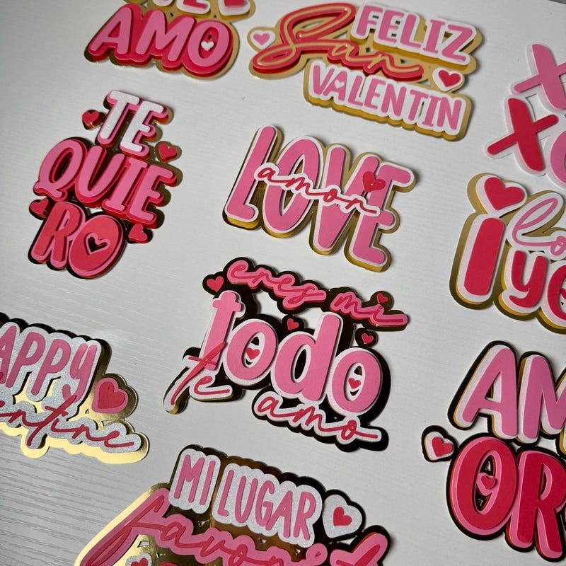 San valentin toppers - Etsy España