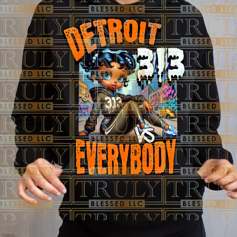 Detroit 313 Vs Everybody PNG: Urban Graffiti Art (digital Download) - Etsy