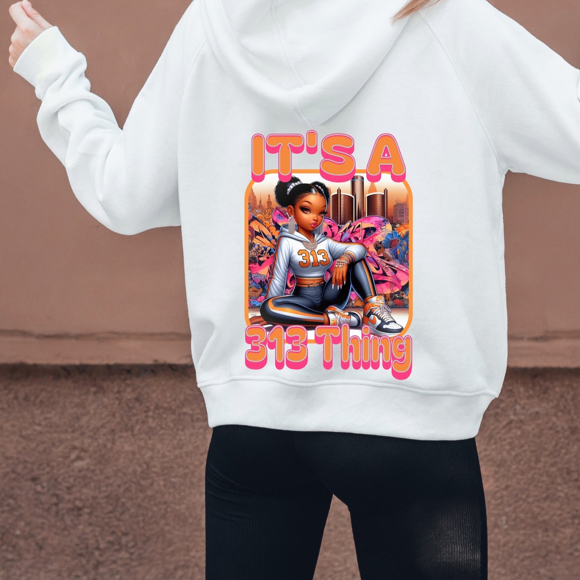 Detroit 313 PNG: Urban Chic Graffiti Design (digital Download) - Etsy