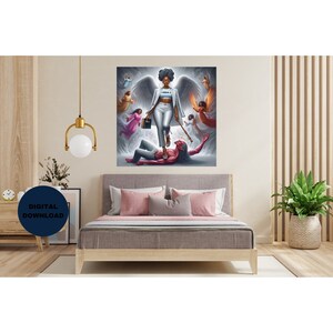 Rebuke Elegance, Unique Portrait, Trendy Art, Large Wall Art, AI Art ...