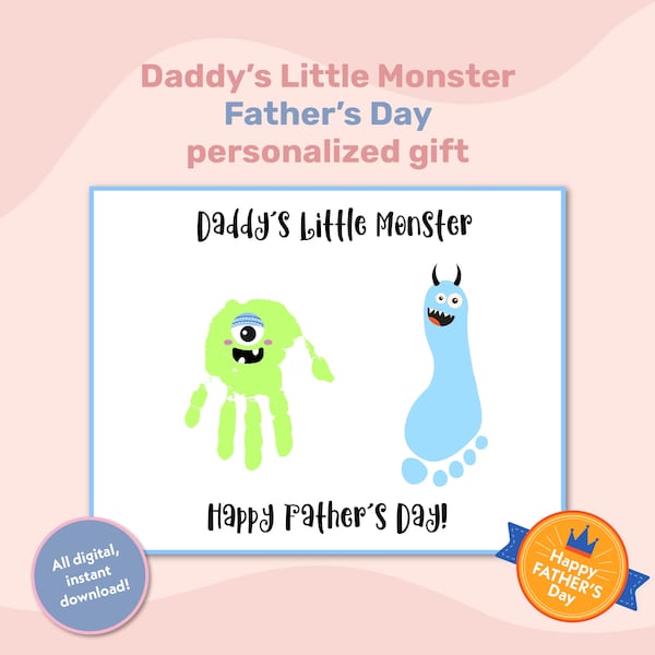 Monster Handprint - Etsy