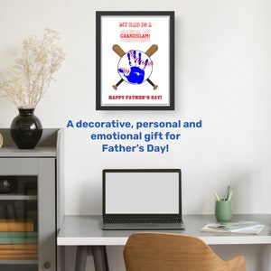 Baseball Father's Day Card Gift for Dad Keepsake Handprint Art ...