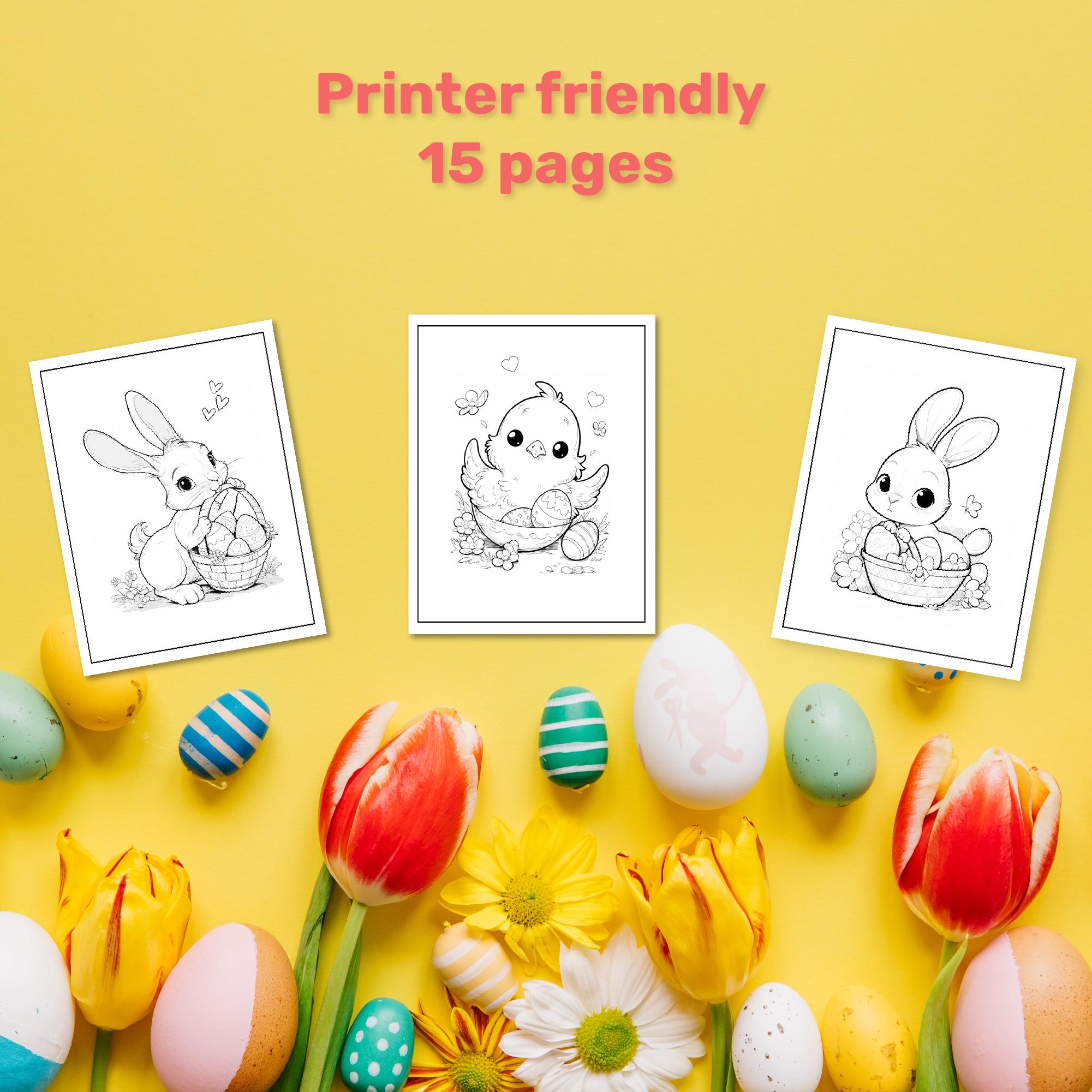 Easter Coloring Pages, Easter Coloring Pages for Kids, Printable Easter ...