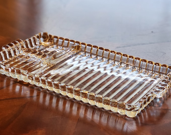 Shannon Godinger Lead Crystal 3 Section Relish Tray - Etsy