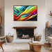 Vivid Abstract Lines Frame TV Art Vivid Abstract Lines Oil Painting ...