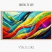 Vivid Abstract Lines Frame TV Art Vivid Abstract Lines Oil Painting ...