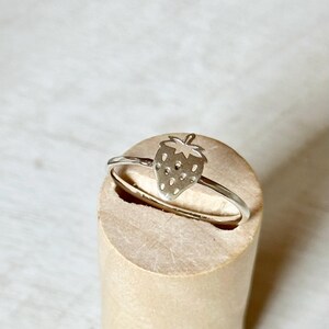 Dainty Strawberry Ring - Etsy
