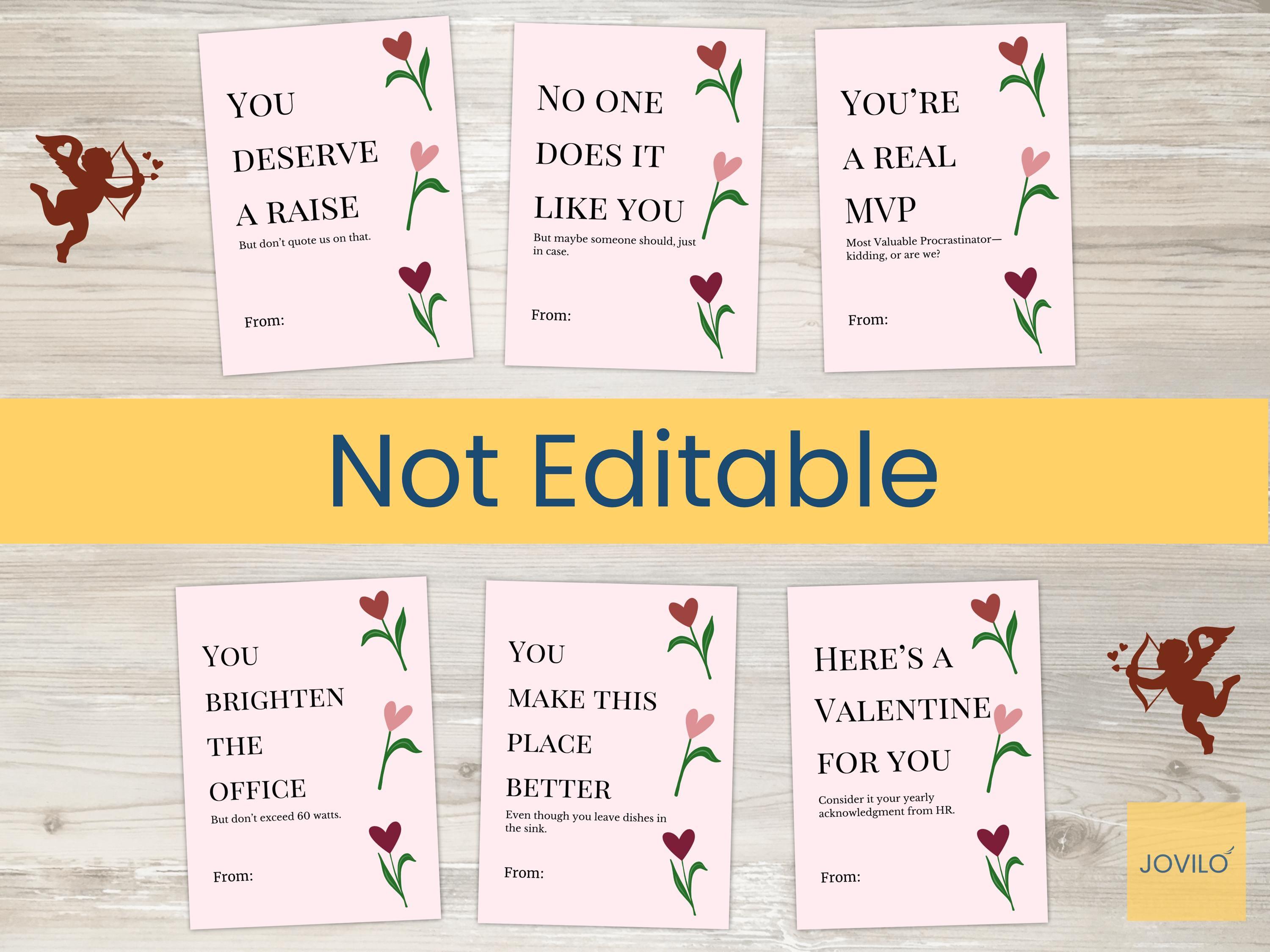 Funny HR Valentine Cards | Printable Office Valentine Card for ...
