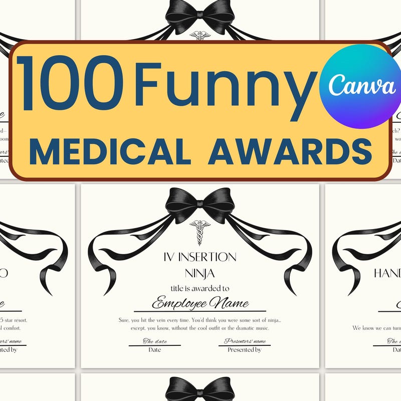 Funny Healthcare Appreciation Awards - Etsy