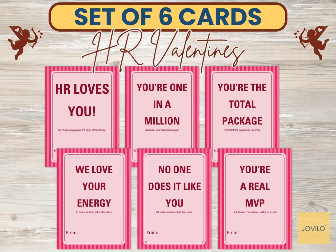 Funny HR Valentine Cards | Printable Office Humor Valentines for ...
