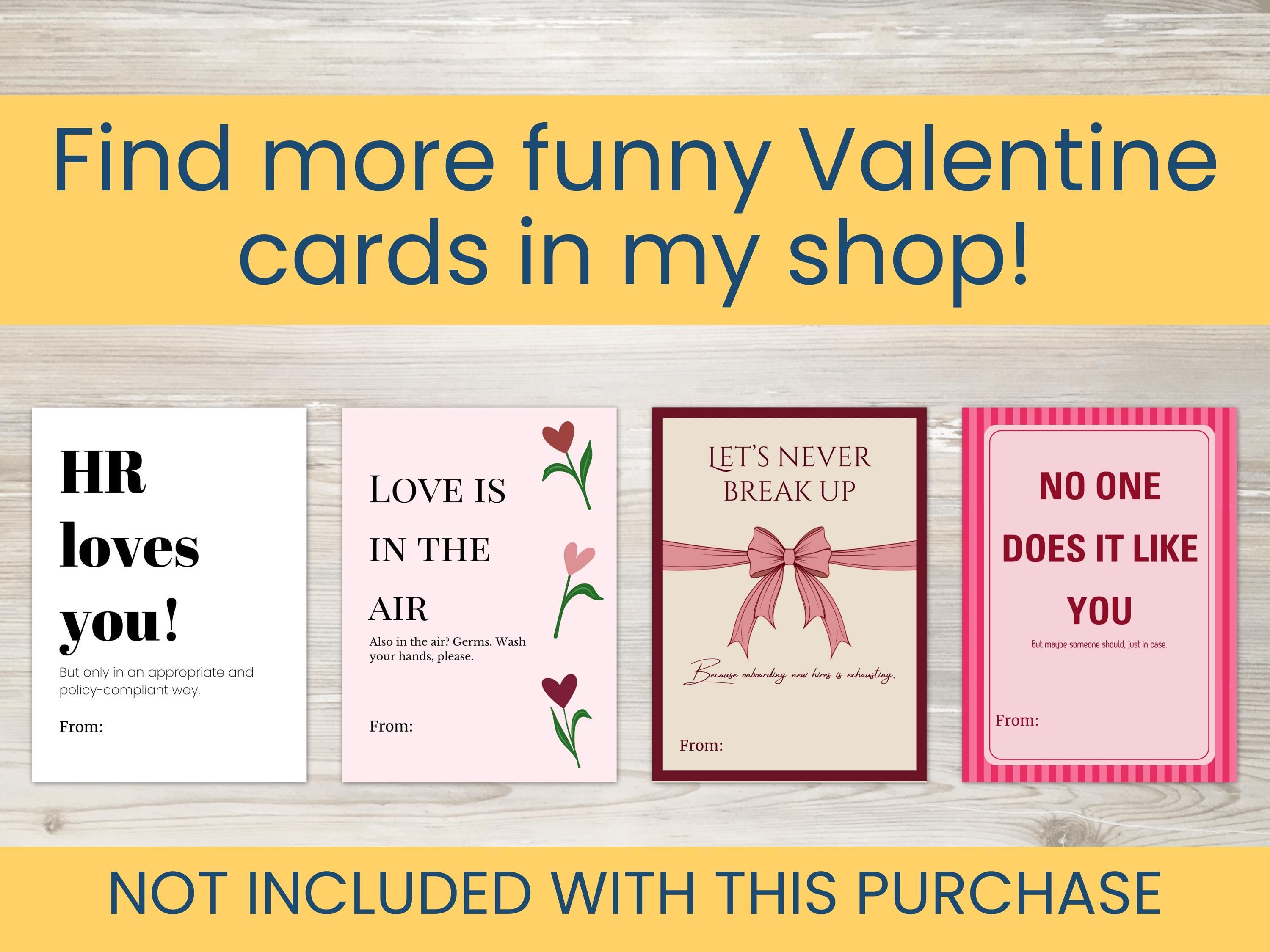 Funny HR Valentine Cards | Printable Office Valentine Card for ...