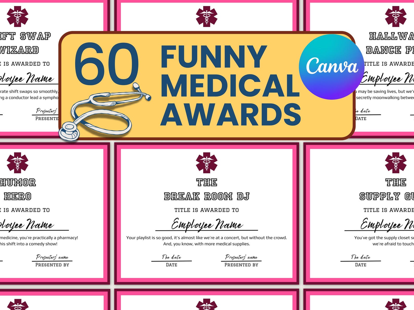 Funny Awards for Appreciated Nurses & Doctor Recognition | Hospital ...
