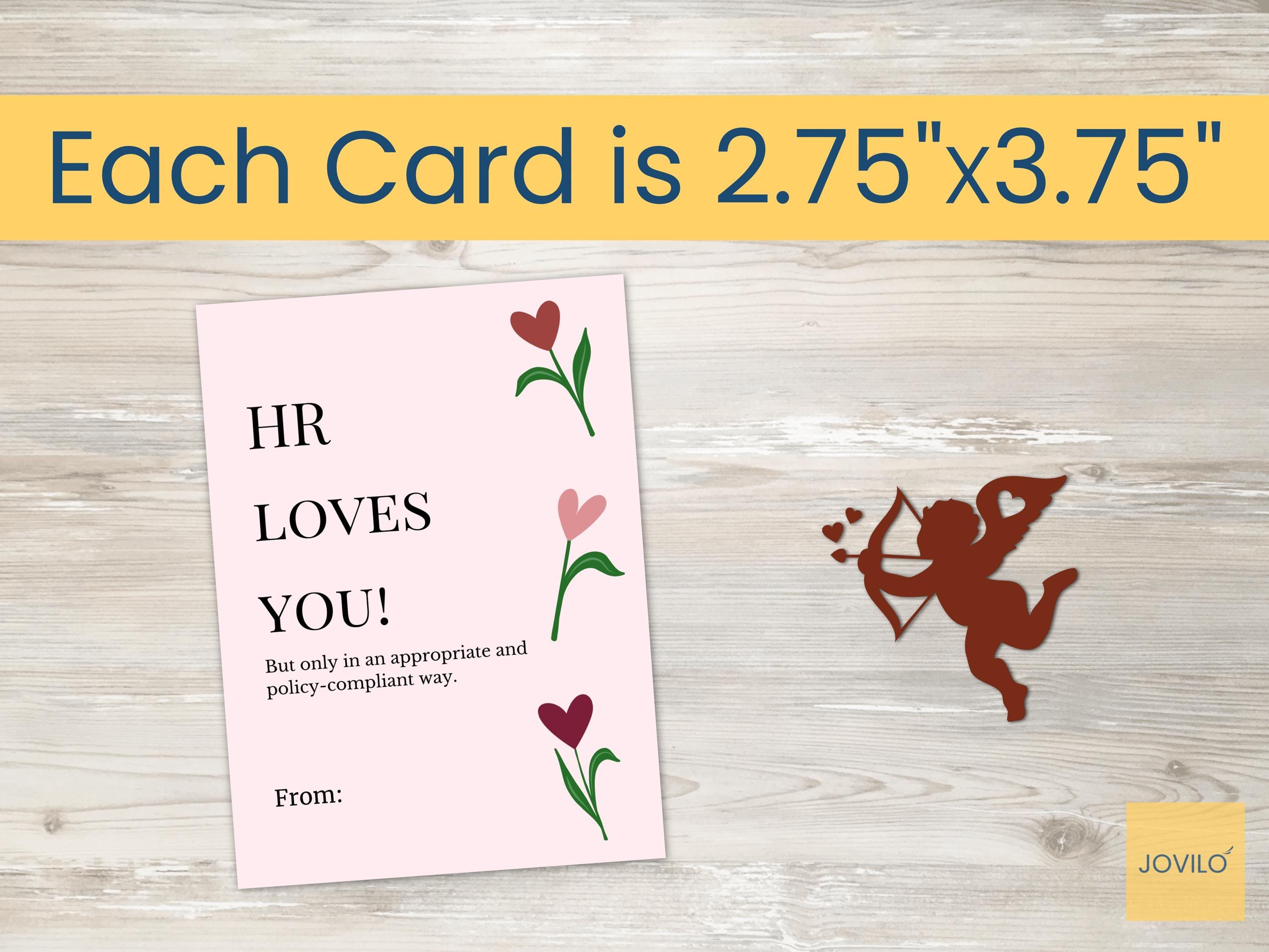Funny HR Valentine Cards Printable Office Humor Valentines for ...