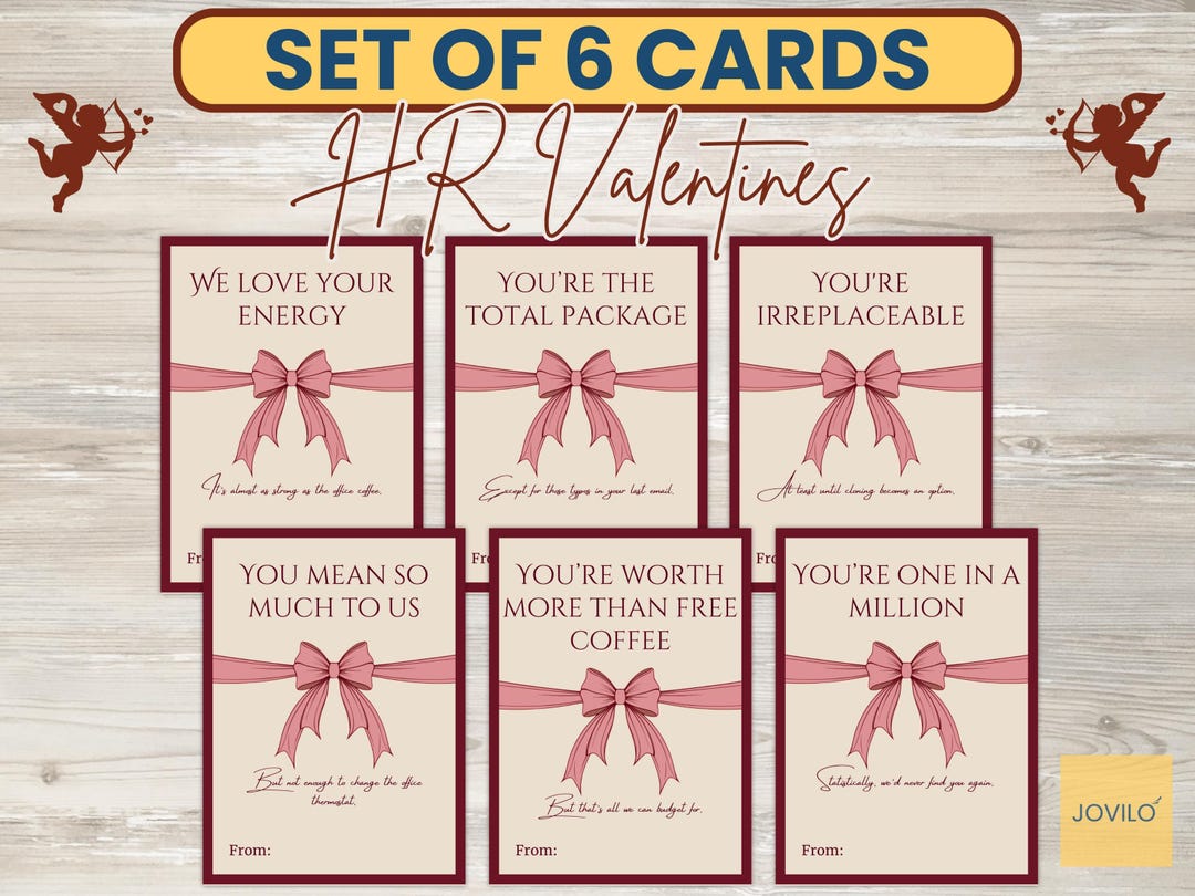 Funny HR Valentine Cards Printable Office Humor Valentines for ...