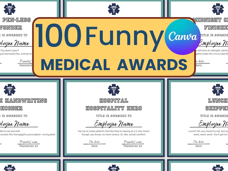 Funny Awards for Appreciated Nurses & Doctor Recognition | Hospital ...