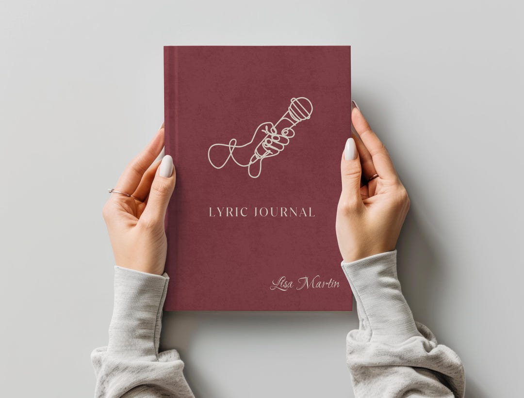Personalized Lyric Journal, Custom Songwriters Notebook, Musician Song ...