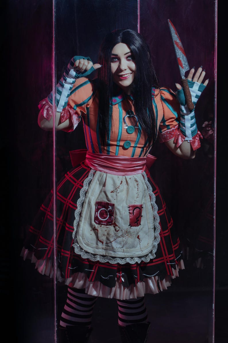Alice: Madness Returns – Misstitched Dress Cosplay Costume – Custom ...