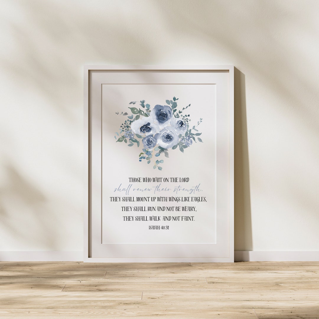 Isaiah 40:31 Bible Verse Printable Wall Art - Etsy