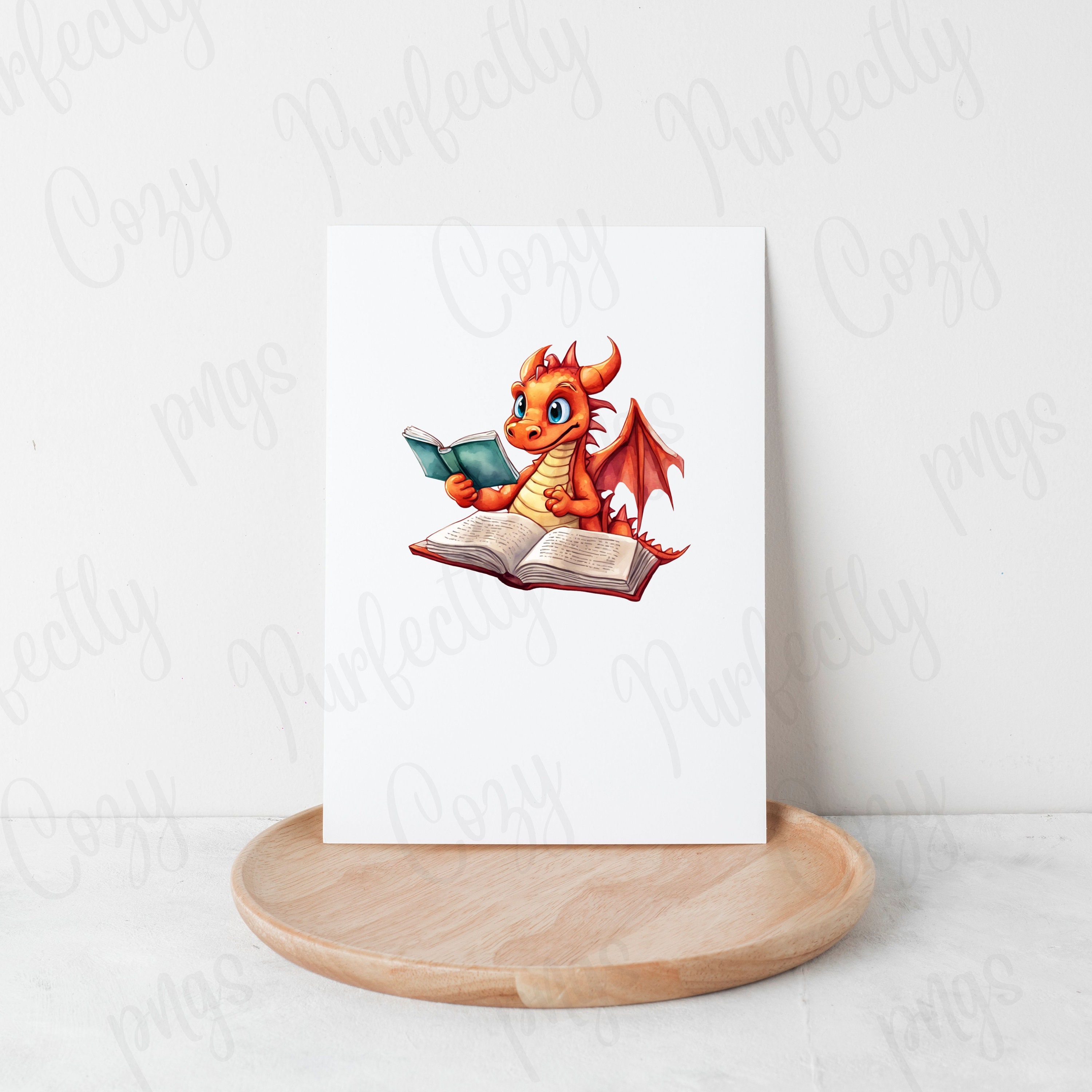 Cartoon Dragon, Dragon Reading, Dragon Png, Png Design, Orange Dragon ...