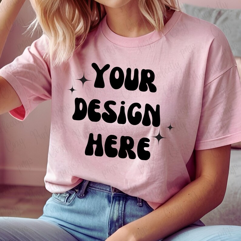 Bella Canvas Mockup, Pink Mockup, Mockup Shirt, Pink Mockup Shirt, Pink ...
