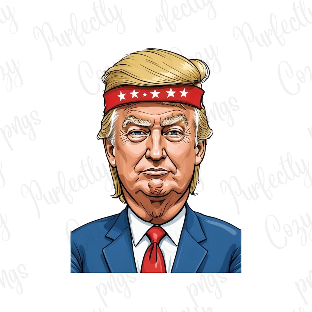 Original Trump Design, Trump in Sweatband, Maga, Trump Independence Day ...