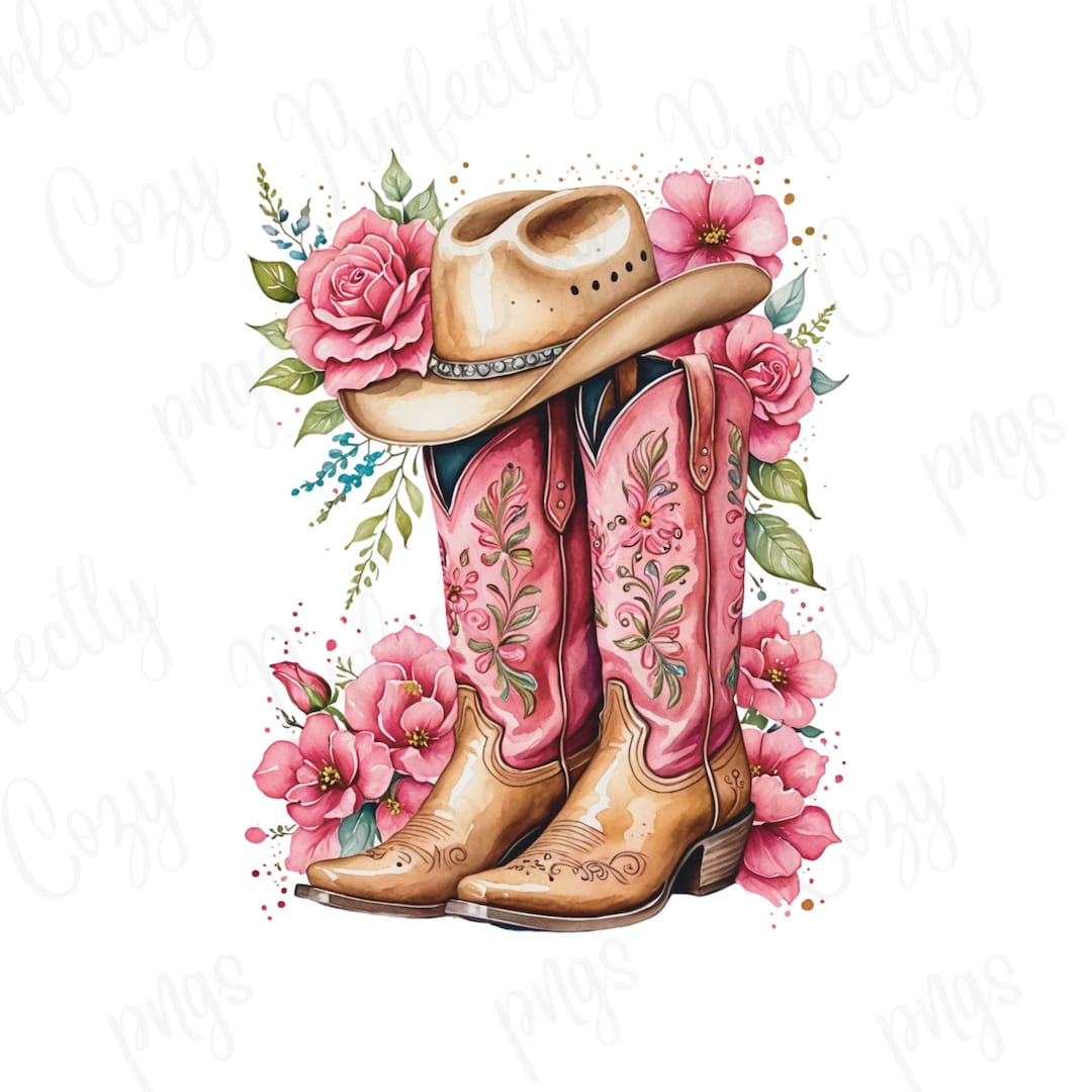 Cowgirl Boots Png, Png Boots. PNG Designs, Instant Download Png, Cowboy ...