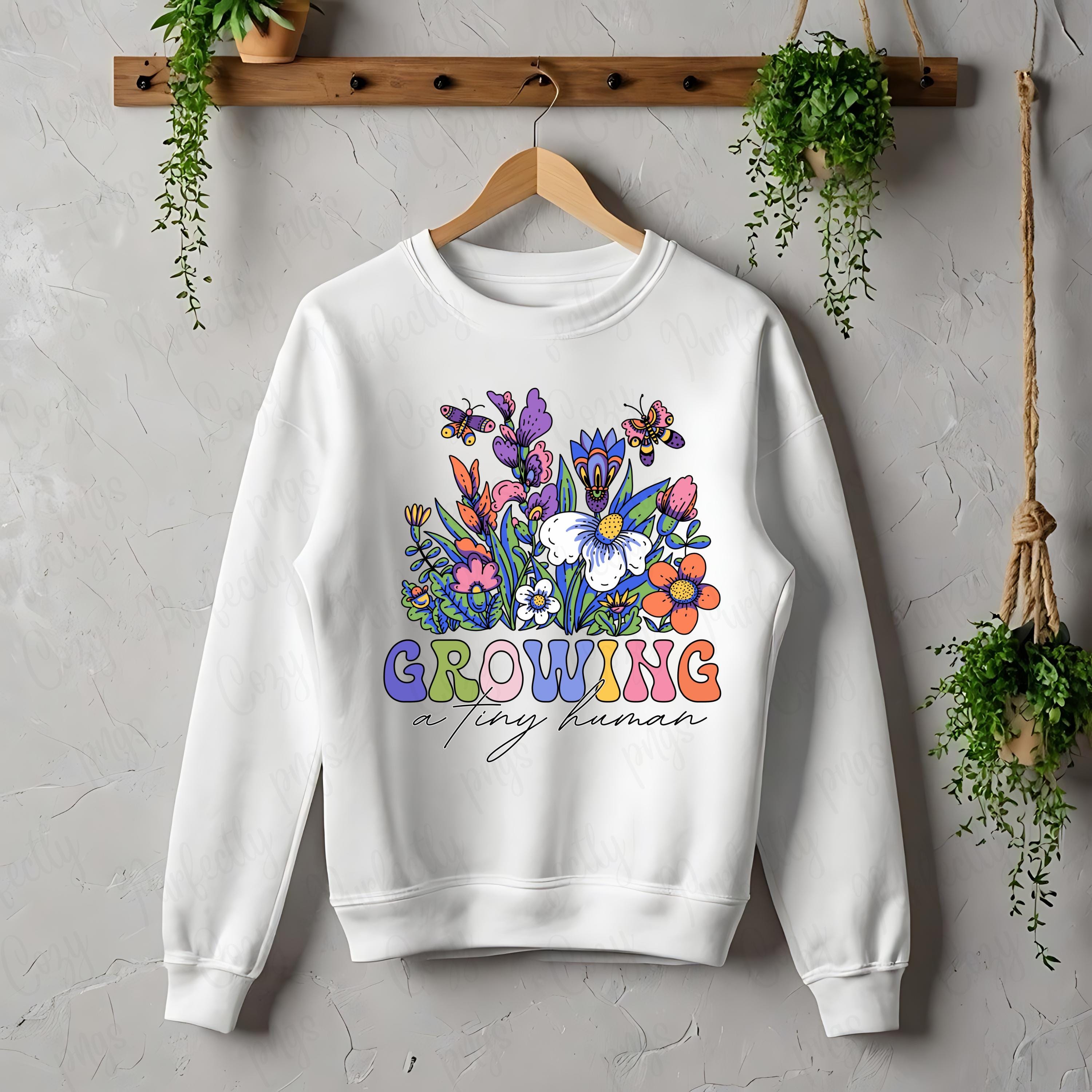 Growing a Tiny Human Png, Png Design, Baby Announcement, Pregnancy ...