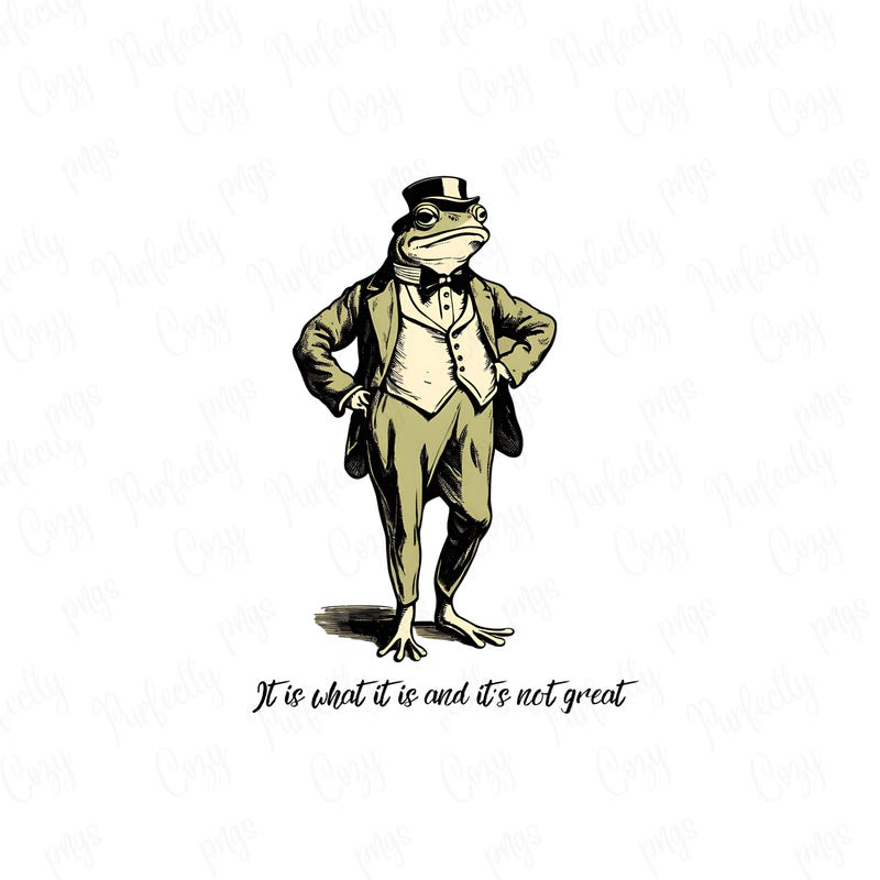 Gentleman Frog - Etsy