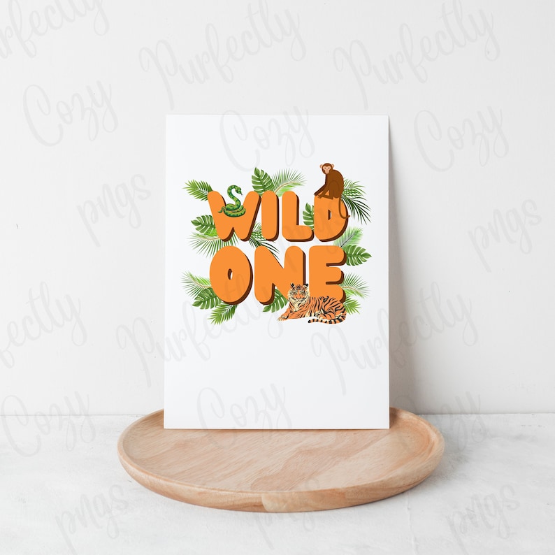 Wild One Png, Jungle Theme Png, Jungle Png, Wild Animals Png, First ...