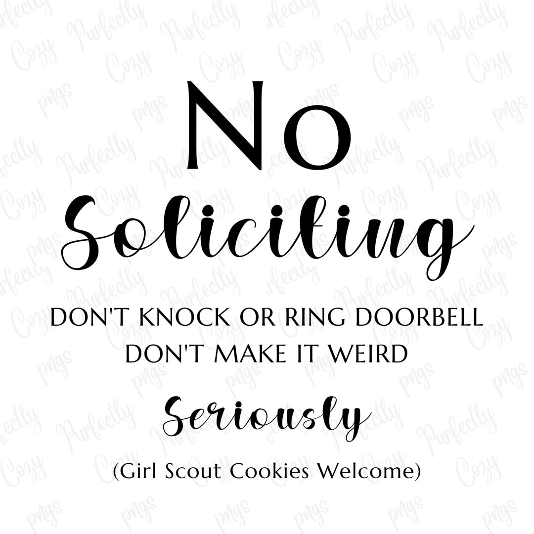 No Soliciting Door Sign, No Soliciting, Door Sign, Front Door Png, Png ...