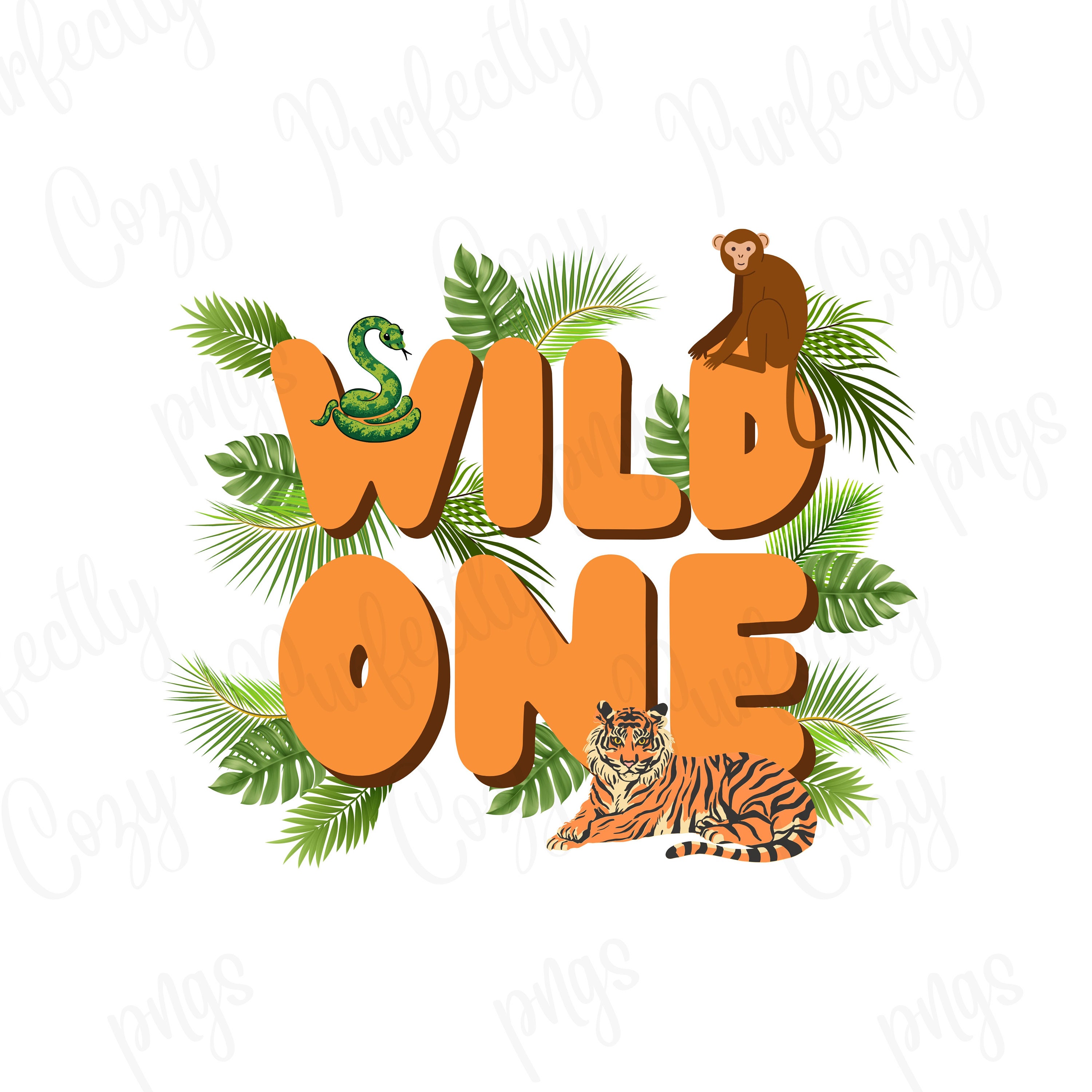 Wild One Png, Jungle Theme Png, Jungle Png, Wild Animals Png, First ...