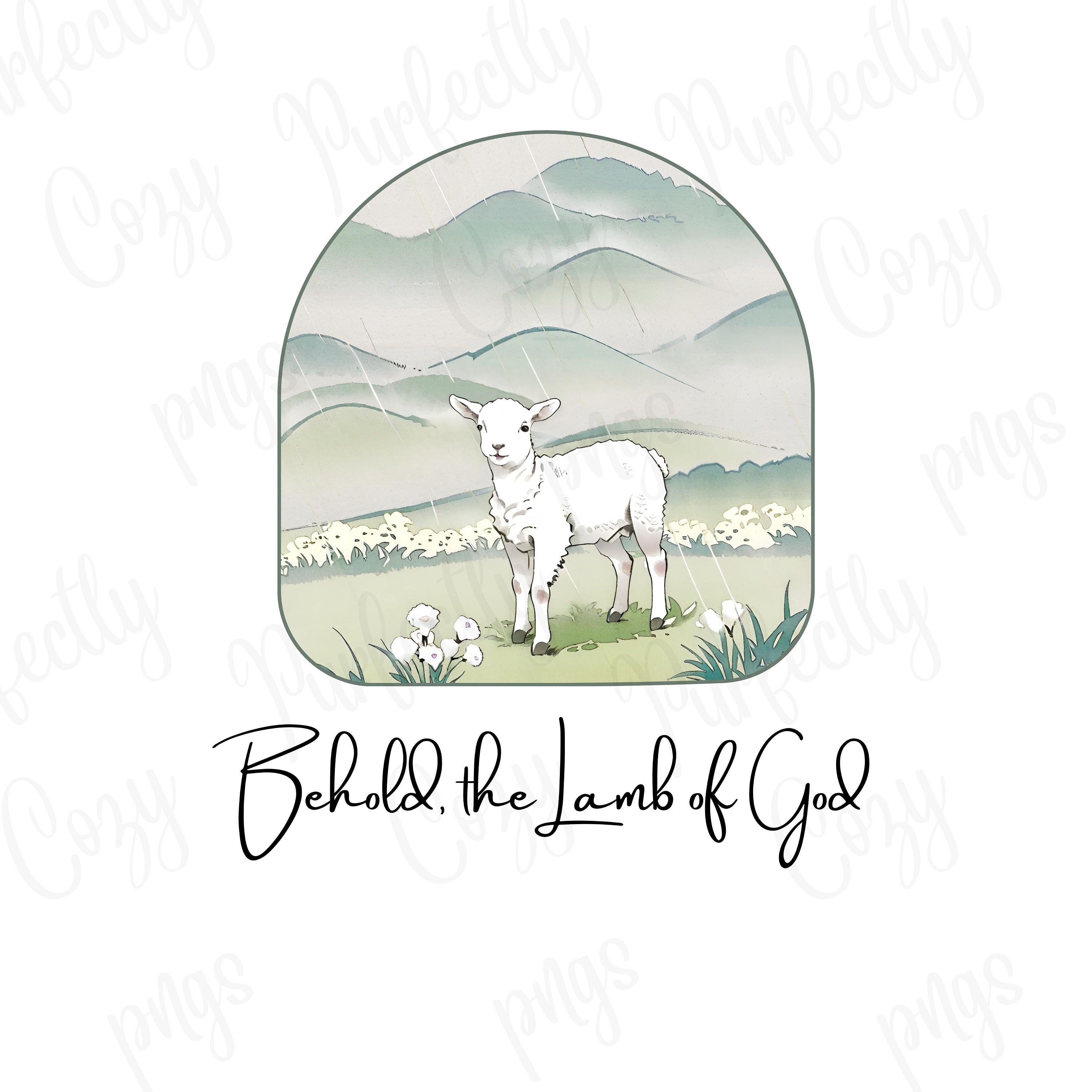 Behold the Lamb of God PNG File for Personal or Small Shop Use - Etsy