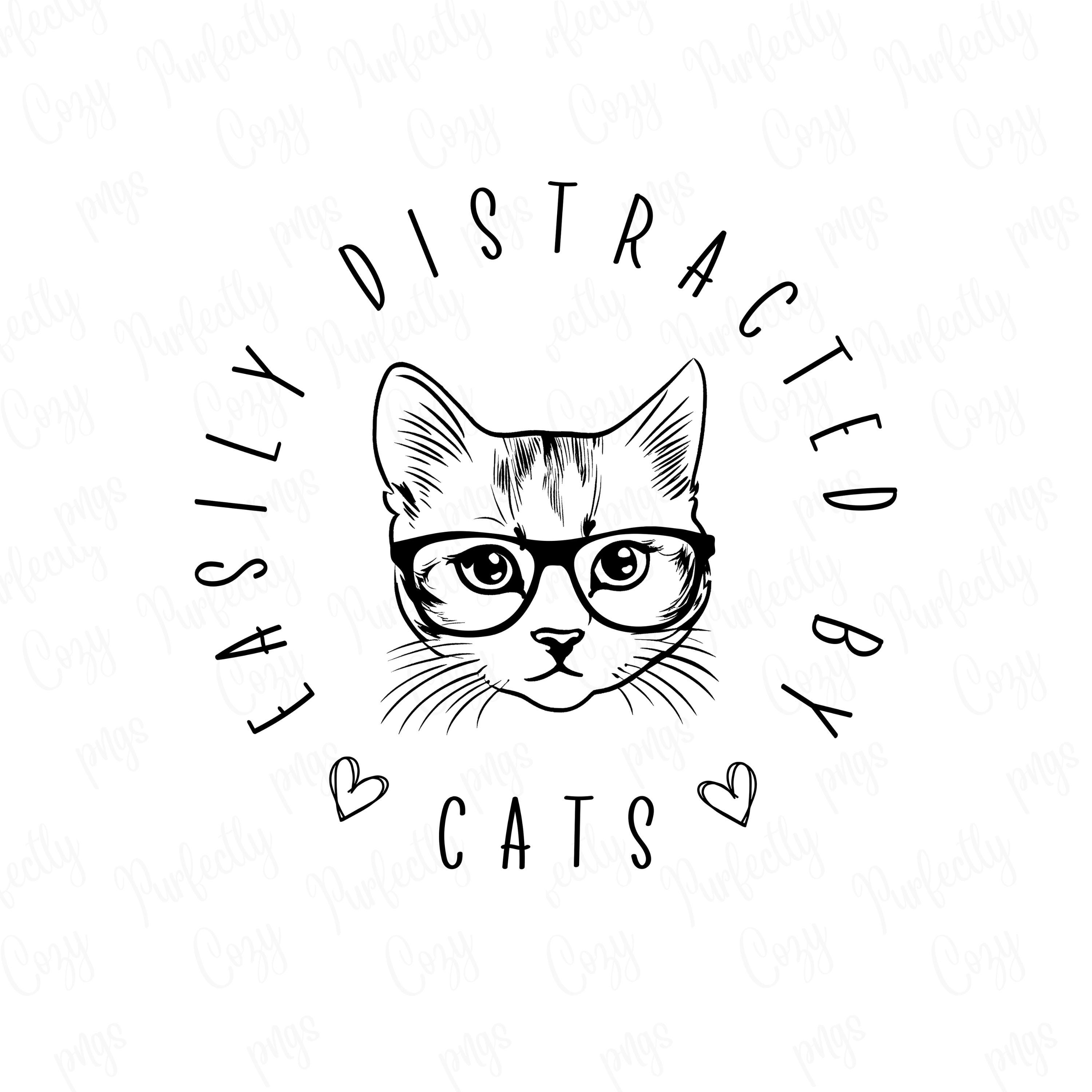 Easily Distracted by Cats, Cat Png, Kitty Png, Kitty Download, Png ...