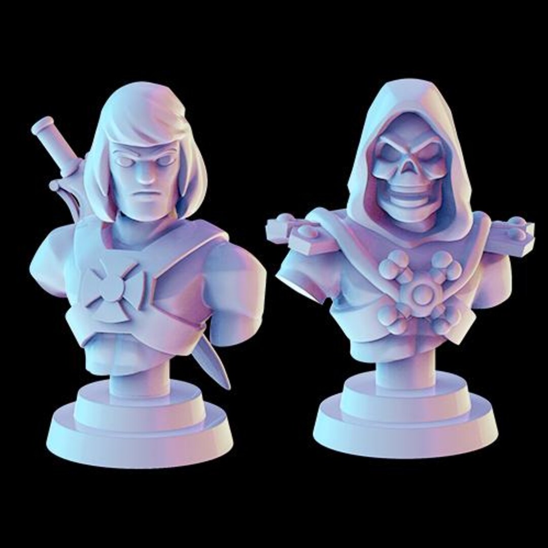 Toon Style Busts From Cartoons 3D Resin Print Fan Art - Etsy