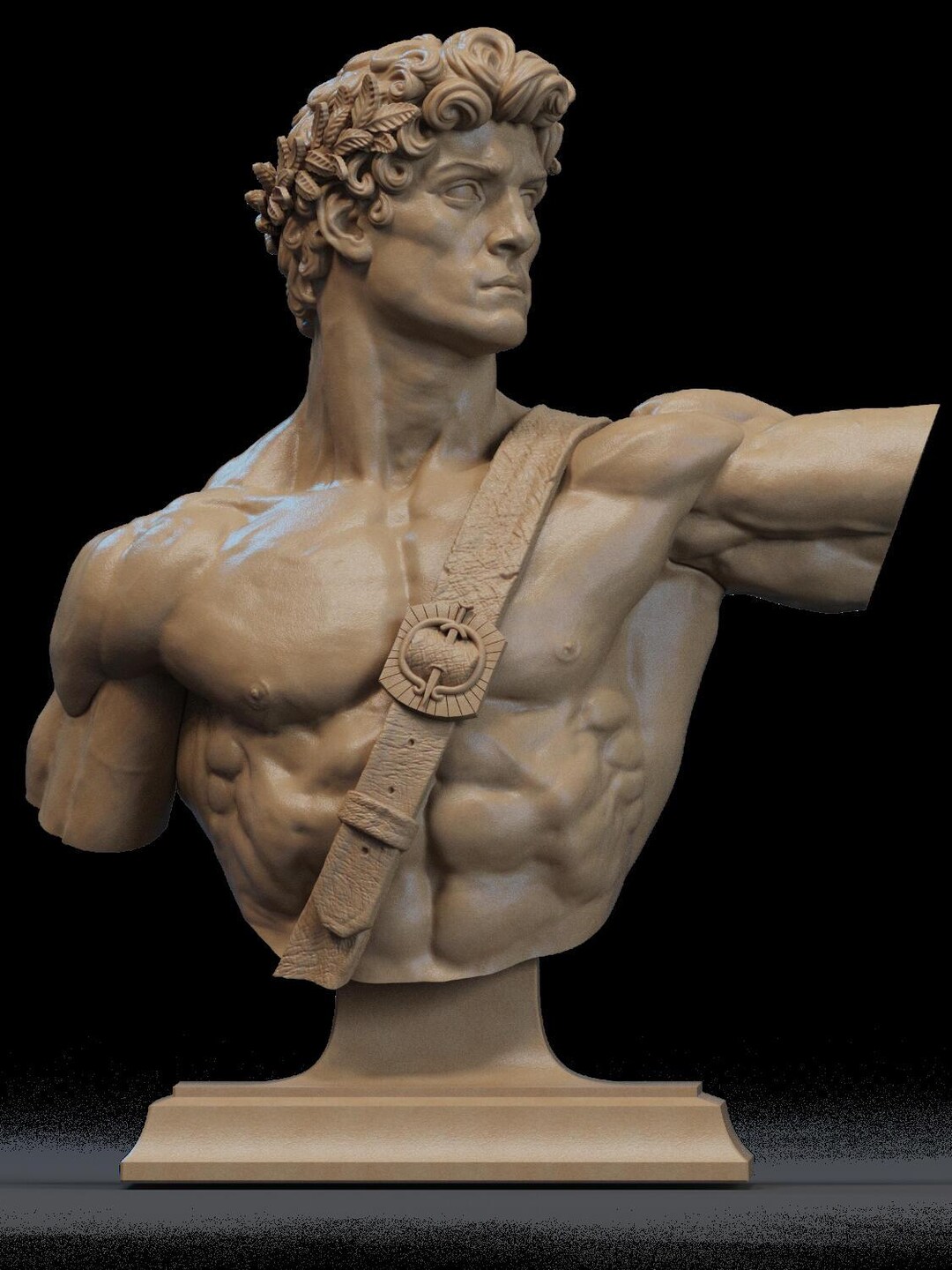 Apollo Bust - Greek God - 3D Printed Resin Figure Kit for Assembly and ...