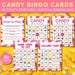 Candy Bingo Game Printable - 30 Unique Candy Bingo Cards With Bonus ...