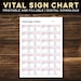 Editable Vital Sign Chart – Printable Patient Monitoring Sheet | Vital ...