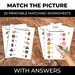 20 Printable Matching Worksheets | Match the Picture | Educational ...