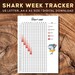 Shark Week Tracker | Printable Period & Health Log | Menstruation PDF ...