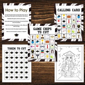 Graduation Bingo Game Printable - 30 Graduation Bingo Cards + Bonus ...