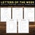 Letters of the Week A to Z Printables – 26 Worksheets | 8.5x11 PDF and ...