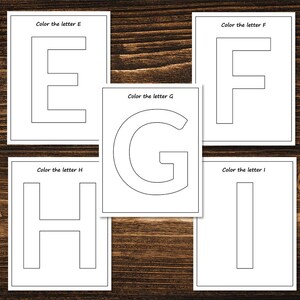 Letters of the Week A to Z Printables – 26 Worksheets | 8.5x11 PDF and ...