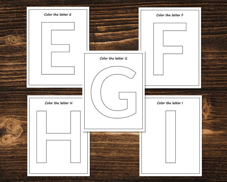 Letters of the Week A to Z Printables – 26 Worksheets | 8.5x11 PDF and ...